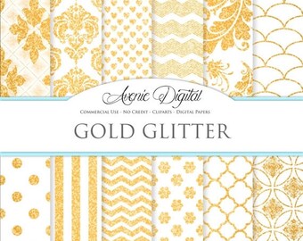 SALE Glitter Ombre Digital Paper. Scrapbooking by AvenieDigital
