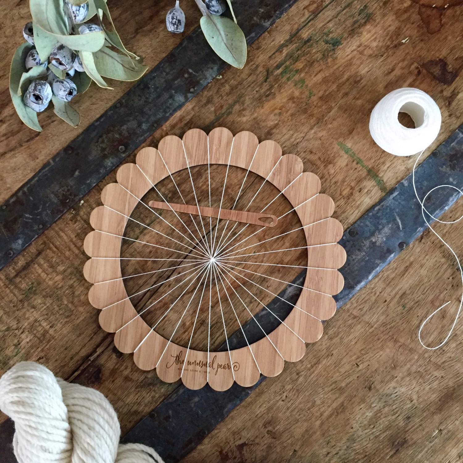 Small Round Bamboo Weaving Loom