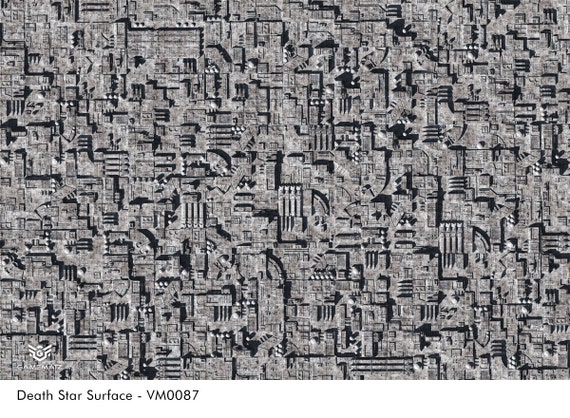 Death Star Surface Play Mat Star Wars Inspired Trench Run