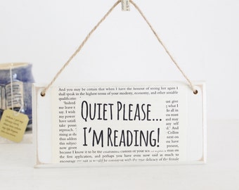 Quiet please sign | Etsy