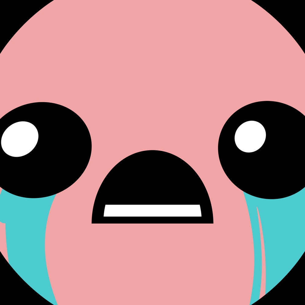 Binding of Isaac Face Sticker by Player1Stickers on Etsy