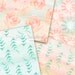Peach and Mint Digital Paper Pack Watercolor Flowers Hand