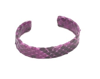 Items similar to Simple Sculptural Python Cuff on Etsy