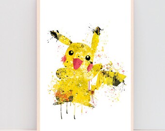 Pikachu poster | Etsy