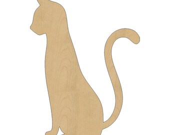 Wood cat ornament | Etsy