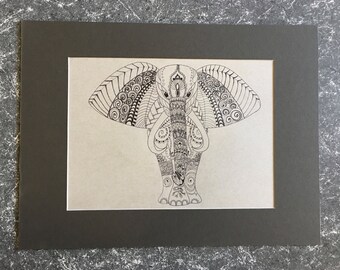 Zentangle elephant | Etsy