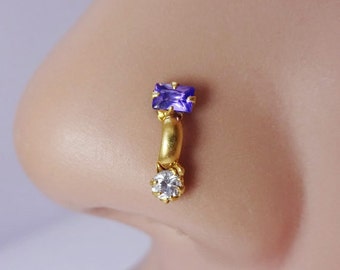 Corkscrew nose ring | Etsy