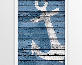 Anchor print | Etsy