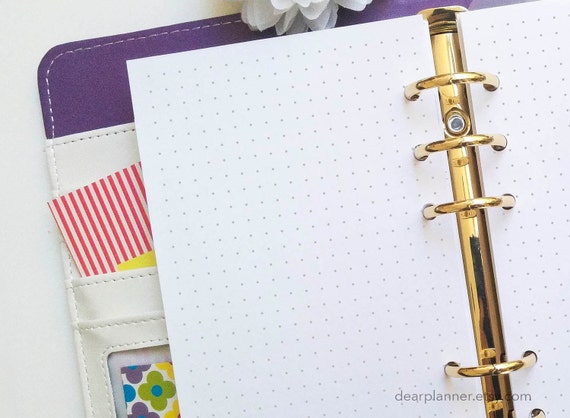 PRINTED Dotted planner inserts Dot grid planner by DearPlanner