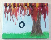 Unique melted crayon art related items | Etsy