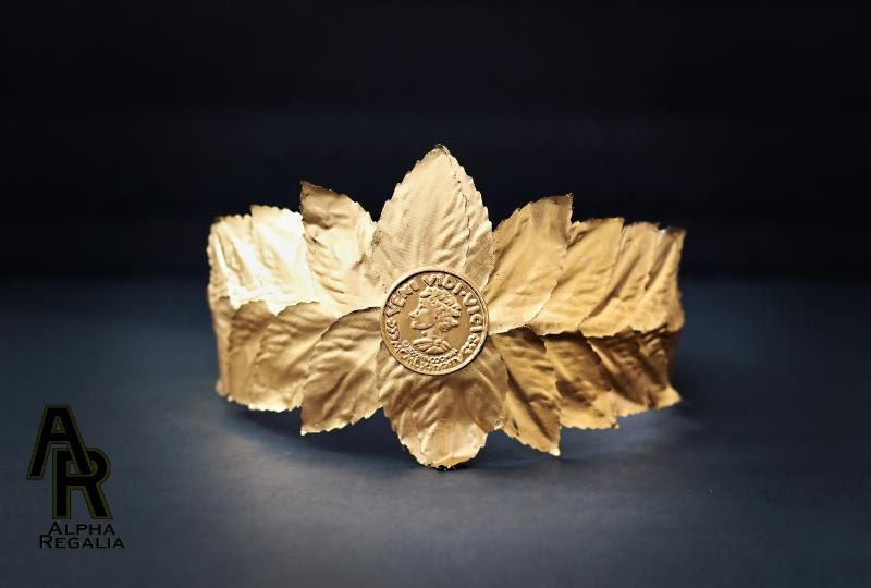 Caesar Crown Roman Emperor Crown Laurel Wreath Crown Gold