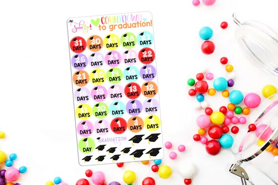 Graduation Countdown by SodaPopStudioShop on Etsy