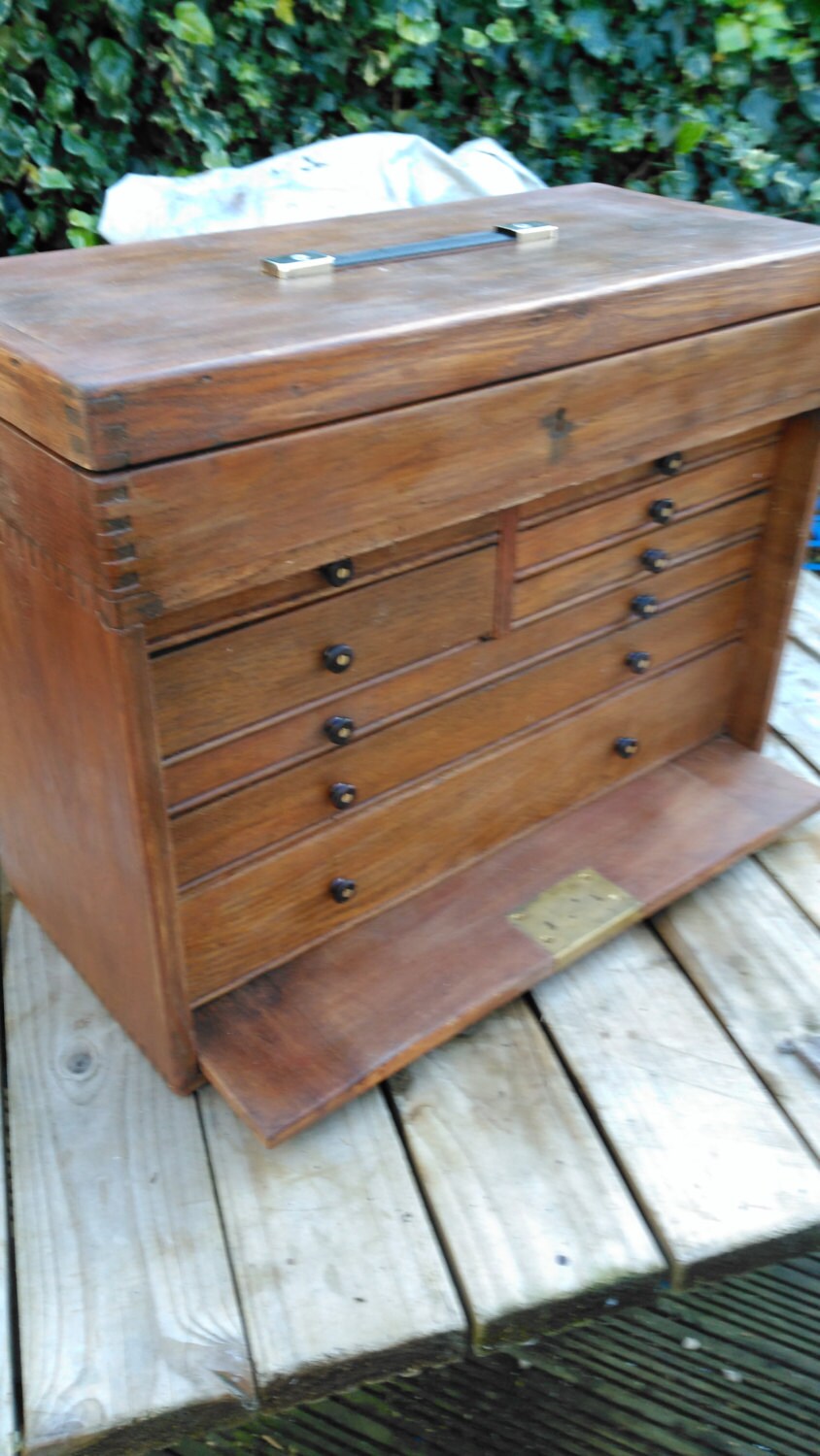 Solid Oak Engineers Tool Cabinet – Haute Juice