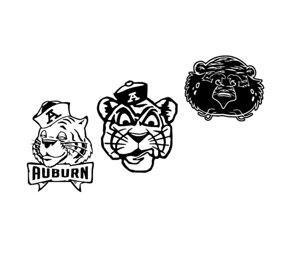 auburn tigers aubie mascot SVG Cut File for by OhThisDigitalFun