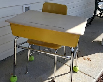 1970s school desk | Etsy