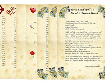 Items similar to Tarot card Spell casting book how to use tarot cards ...