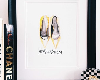 Ysl wall art | Etsy