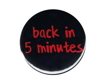 Be right back sign | Etsy