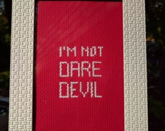 Devil cross stitch | Etsy