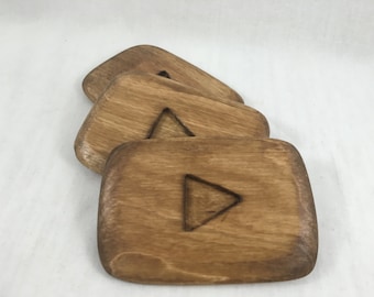 Handmade wood button | Etsy