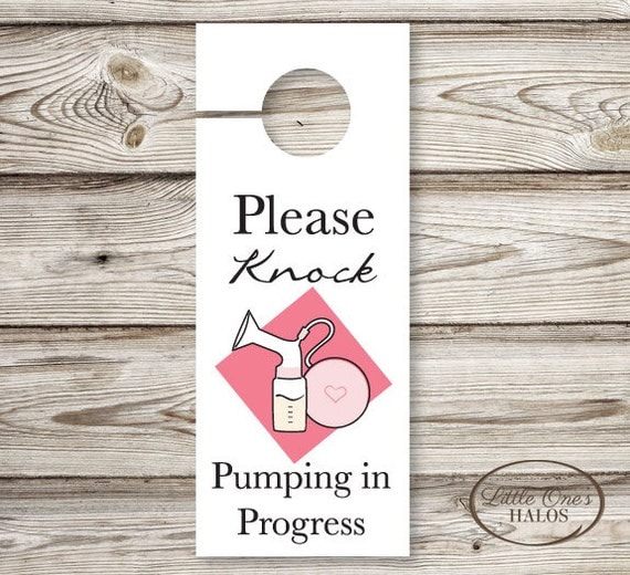 Please Knock Please Do Not Disturb Pumping in by littleoneshalos