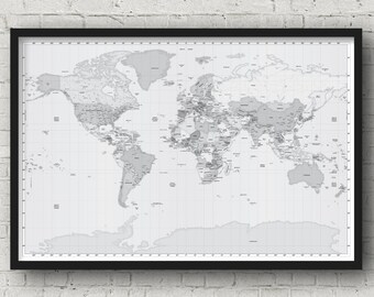 Unique map decorations related items | Etsy