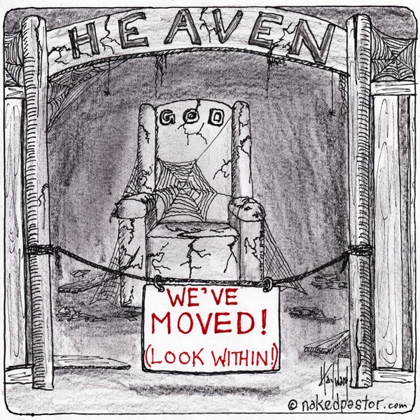 We've Moved Look Within CARTOON