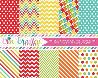 Commercial Use Clipart & Digital Papers by ErinBradleyDesigns