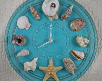 Seashell clock | Etsy
