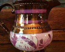 Unique luster ware pitcher related items | Etsy