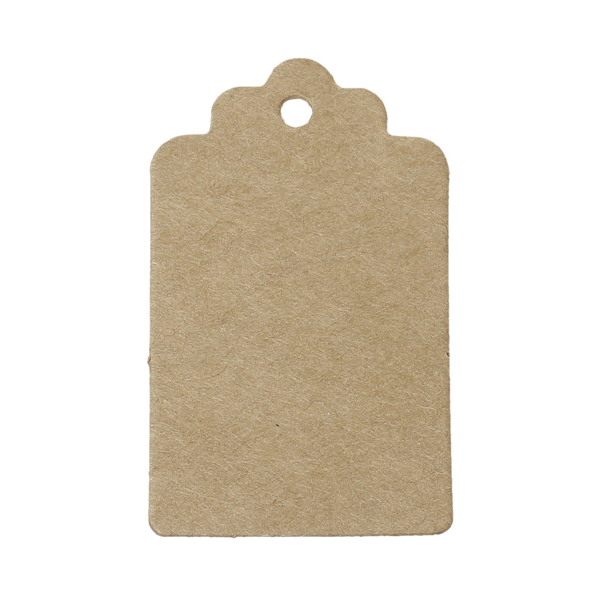 25 Natural Blank Paper Label Tags 2 by 1 1/8in Crafts Gift