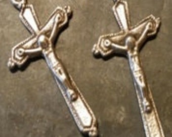 Silver crucifix | Etsy