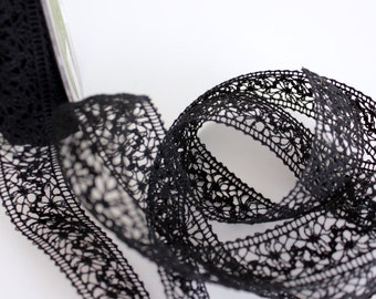 Black lace trim | Etsy