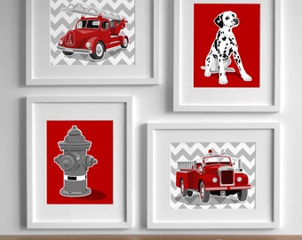 Vintage fire engine | Etsy