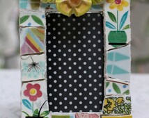 Unique mosaic picture frame related items | Etsy