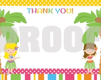 Aloha thank you card | Etsy