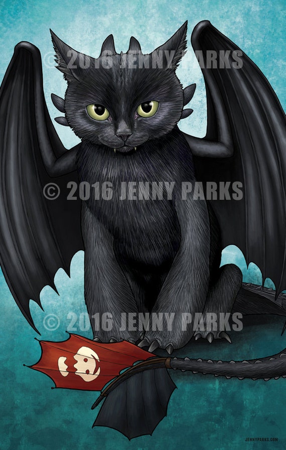 Toothless Cat 11x17 Poster