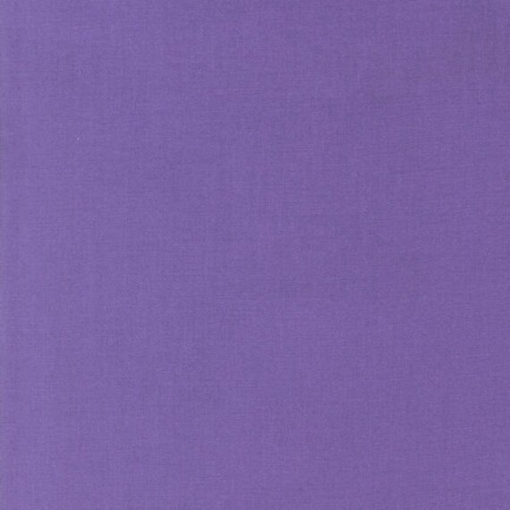 Kona Crocus Solid Purple Fabric Cotton Sewing by RunnStitch