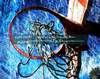 Unique Basketball Art Print Basketball Decor Sports by TakumiPark