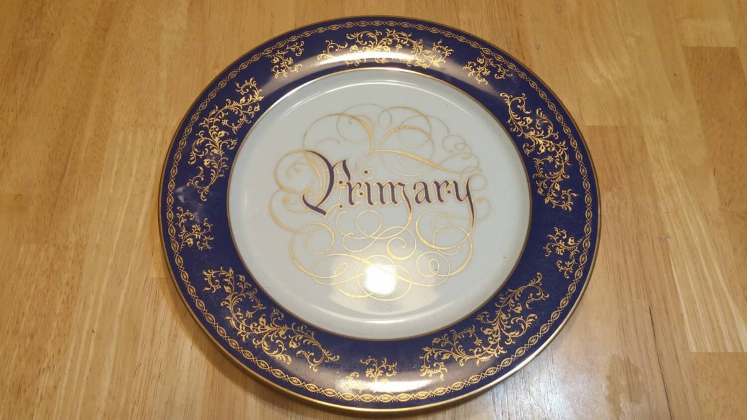 On Sale Decorative LDS Mormon Primary Plate Blue and Gold