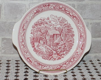 Red transferware | Etsy