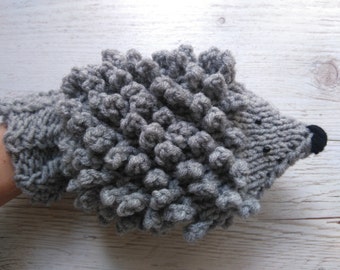 Hedgehog Mittens Knit Pattern Hedgehog Pattern Crochet