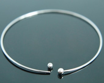 Ball end bangle | Etsy
