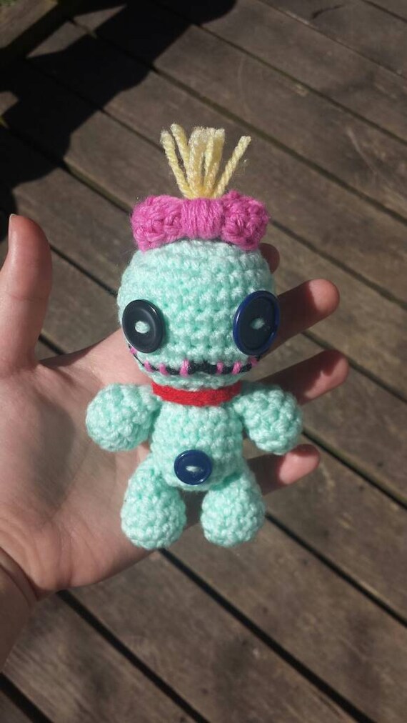 Mini scrump doll lilo and stitch amigurumi under 15 gift