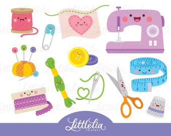 Sewing clipart | Etsy