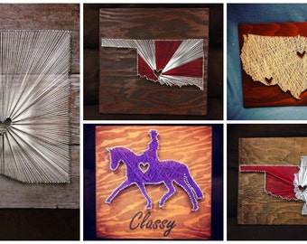 Two state string art | Etsy