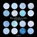 Watercolour circles digital clipart. Blue hand painted