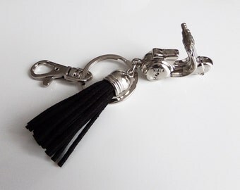 Motorcycle keychain | Etsy