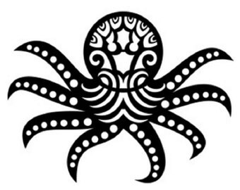 Tribal octopus | Etsy
