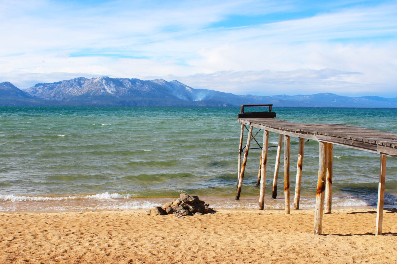 A Pier to Nowhere Lakeside Beach South Lake Tahoe